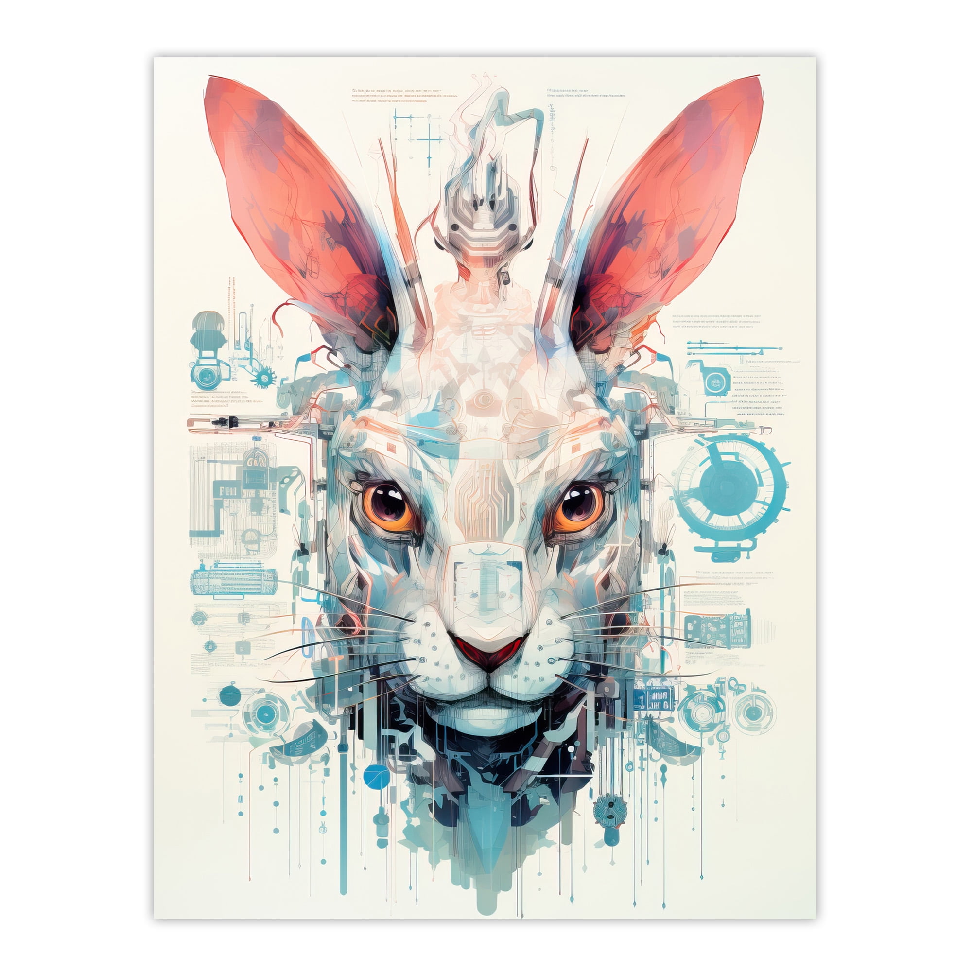 Killer Rabbit Robot Hybrid Secret Military Weapon Schematic Blueprint ...