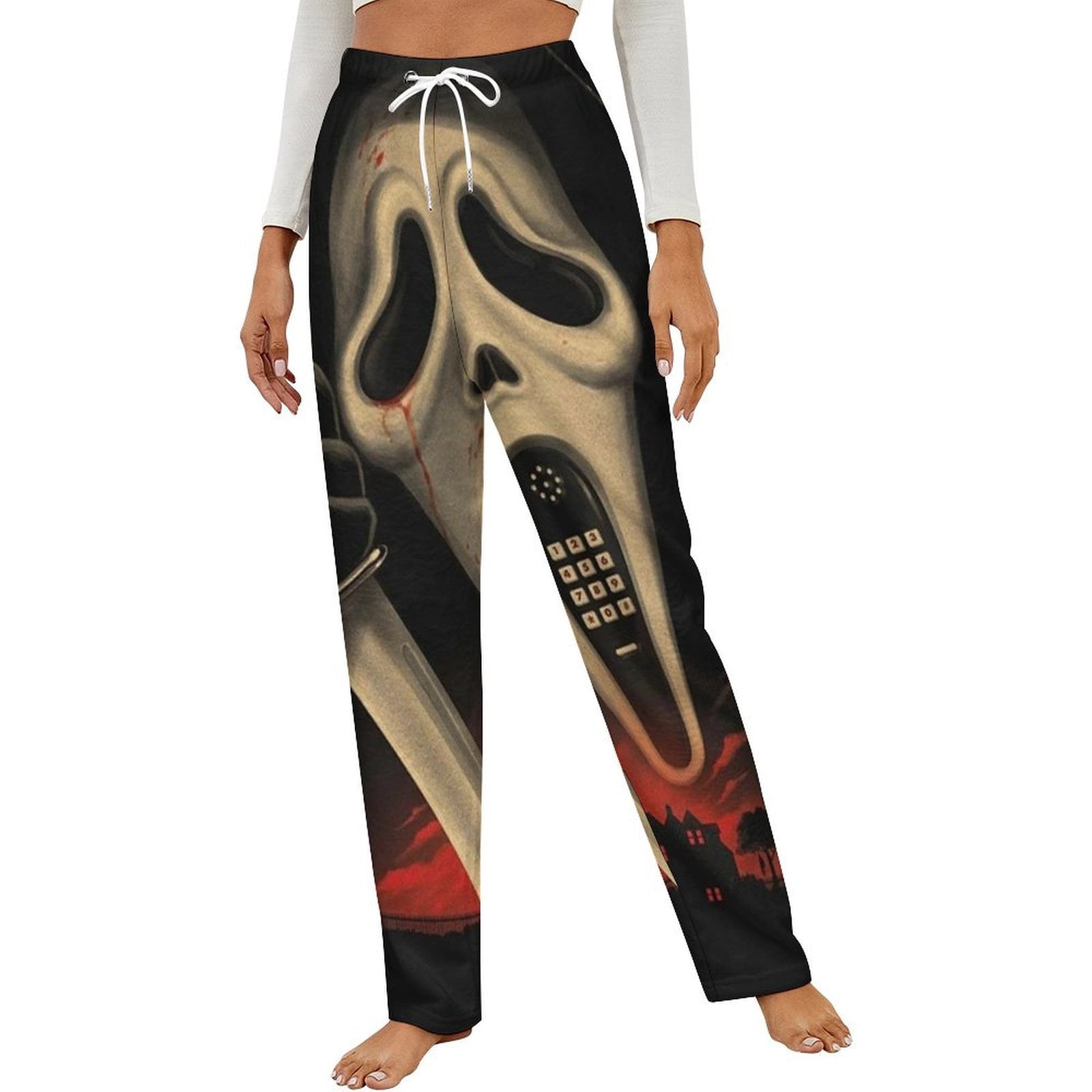 Killer Scream Posters Films Flannel Women's Pajama Pants Bottoms ...