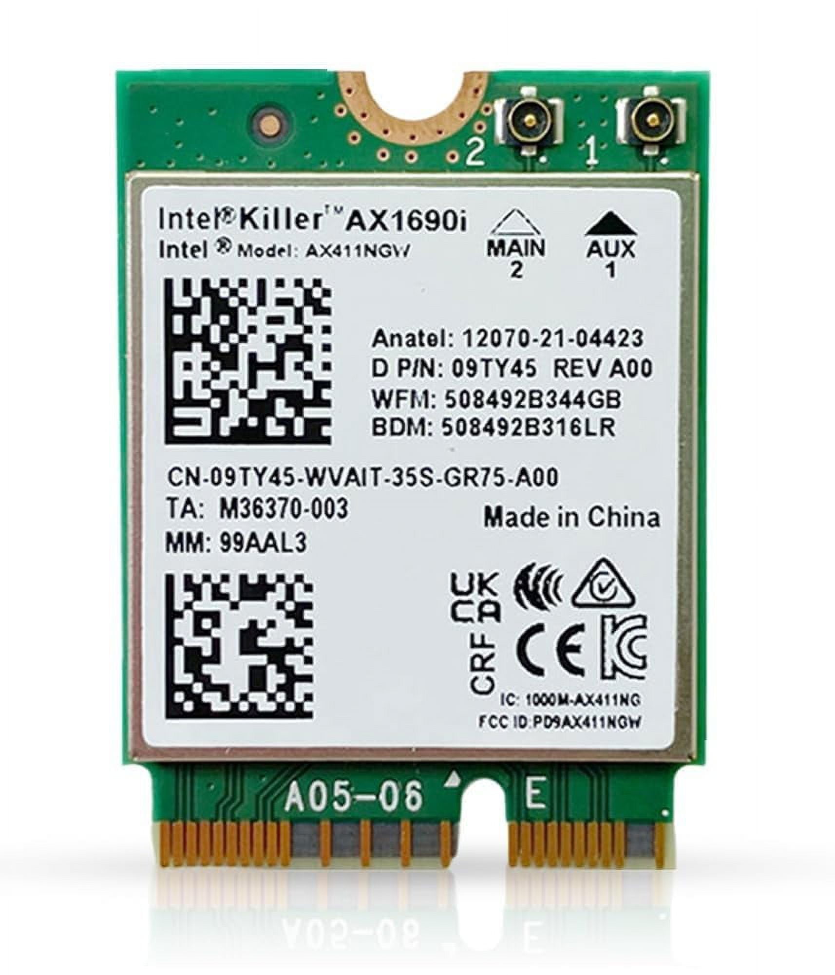 Killer Series for Intel AX1690i WiFi 6E Gaming Adapter Upgrade from ...