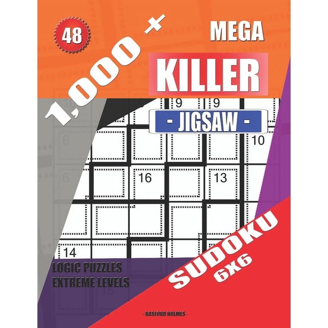 Killer Sudoku: 1,000 + Mega jigsaw killer sudoku 6x6: Logic puzzles ...