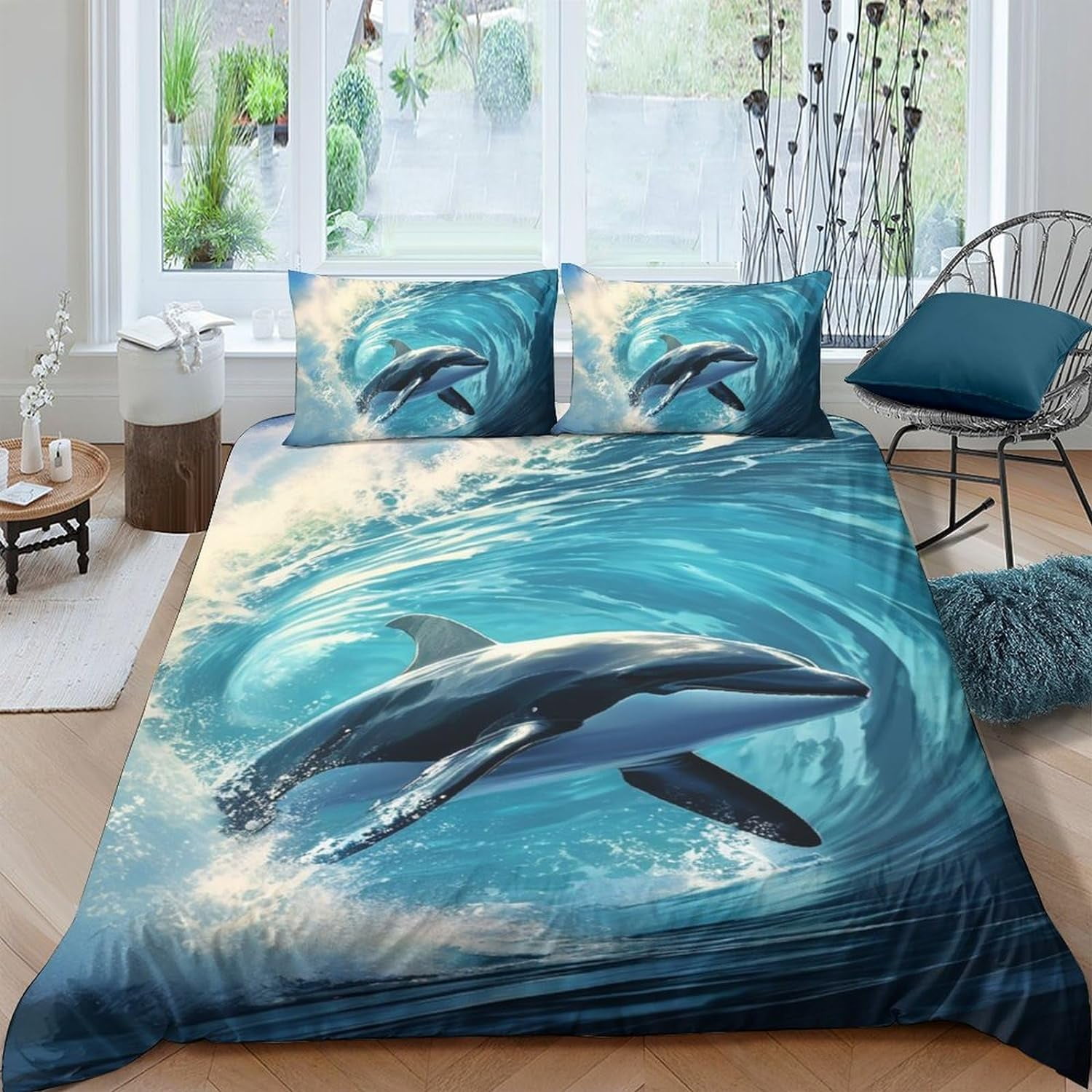 Killer Whale 3D Print Ocean Animals for Teens and Adults Quilt Cover ...