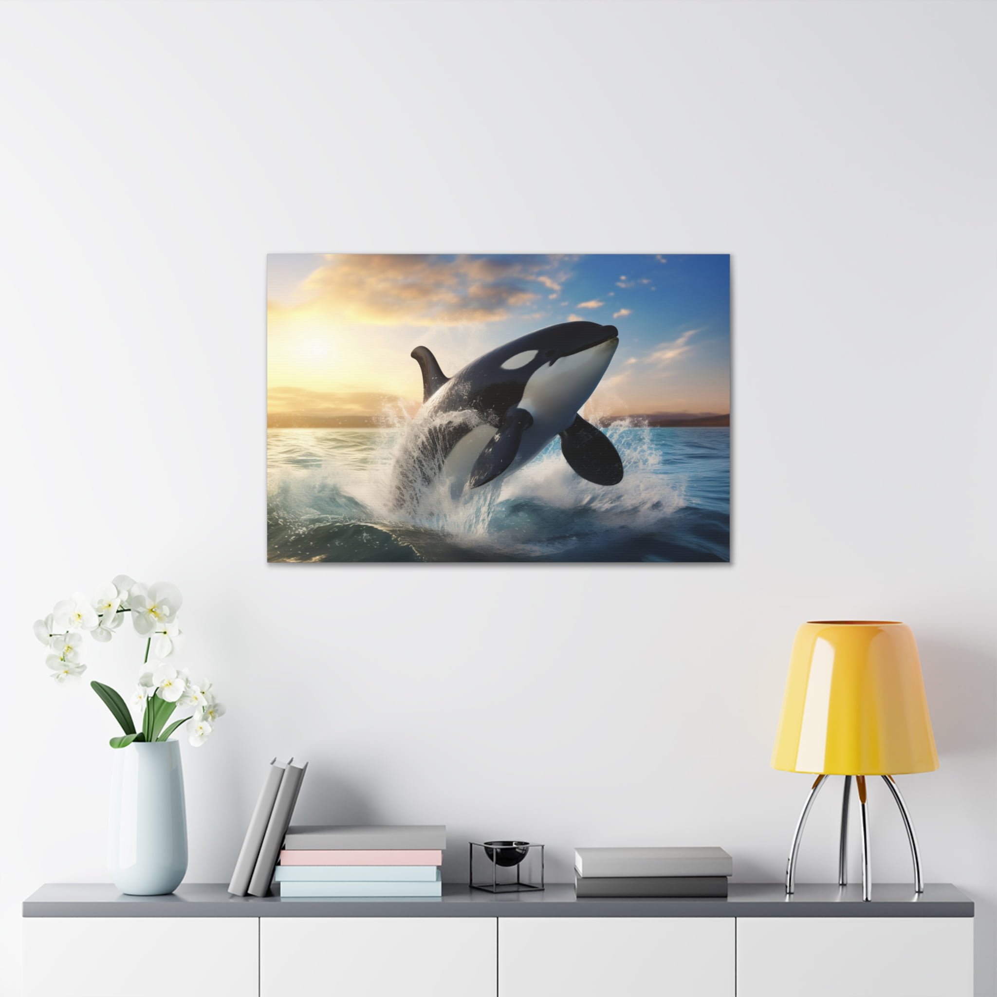 Killer Whale Canvas Gallery Wraps Orca Ocean Hawaii Maui Kauai ...