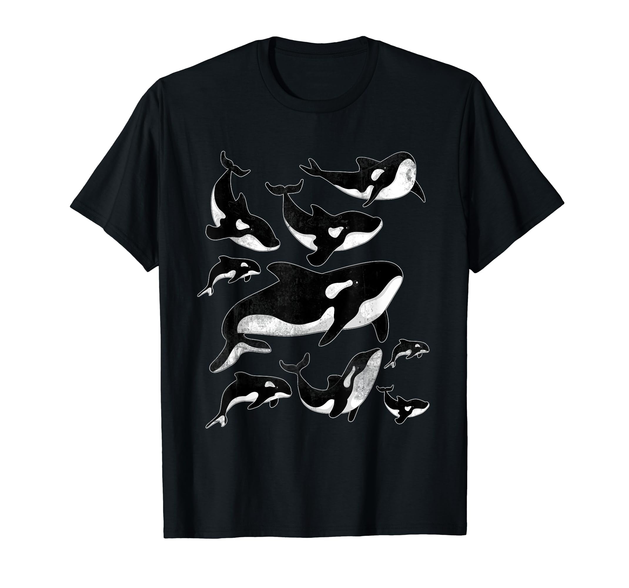 Killer Whale Ocean Animal Aquarist Gift Aquarium Orca T-Shirt Black Tee ...