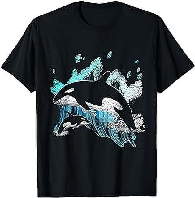Killer Whale Ocean Swim Cool Animal Creature Orca T-Shirt - Walmart.com