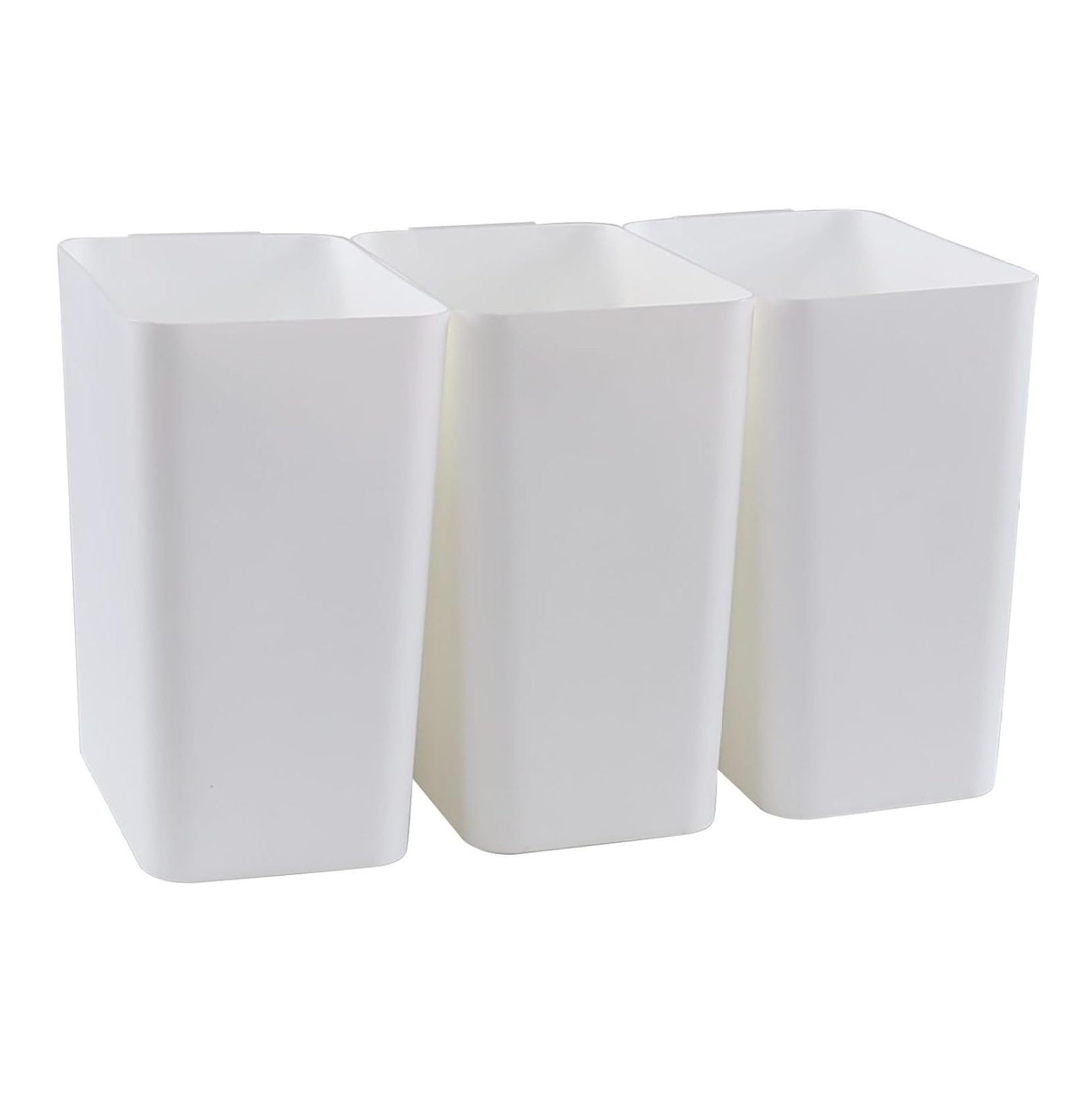 Killeryuki 3 Pack Plastic Trash Wastebasket, Garbage Cans, Deskside ...
