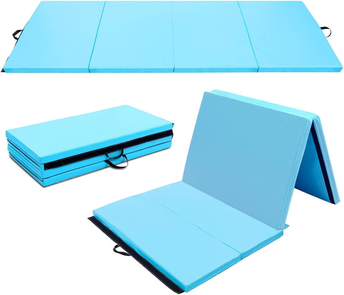 Killeryuki 4'x8' Gymnastics Mat, 2" Thick Folding Tumbling Mat with ...