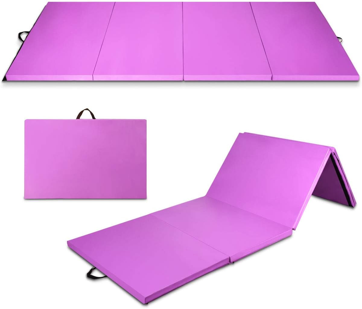Killeryuki 4'x8' Gymnastics Mat, 2" Thick Folding Tumbling Mat with ...