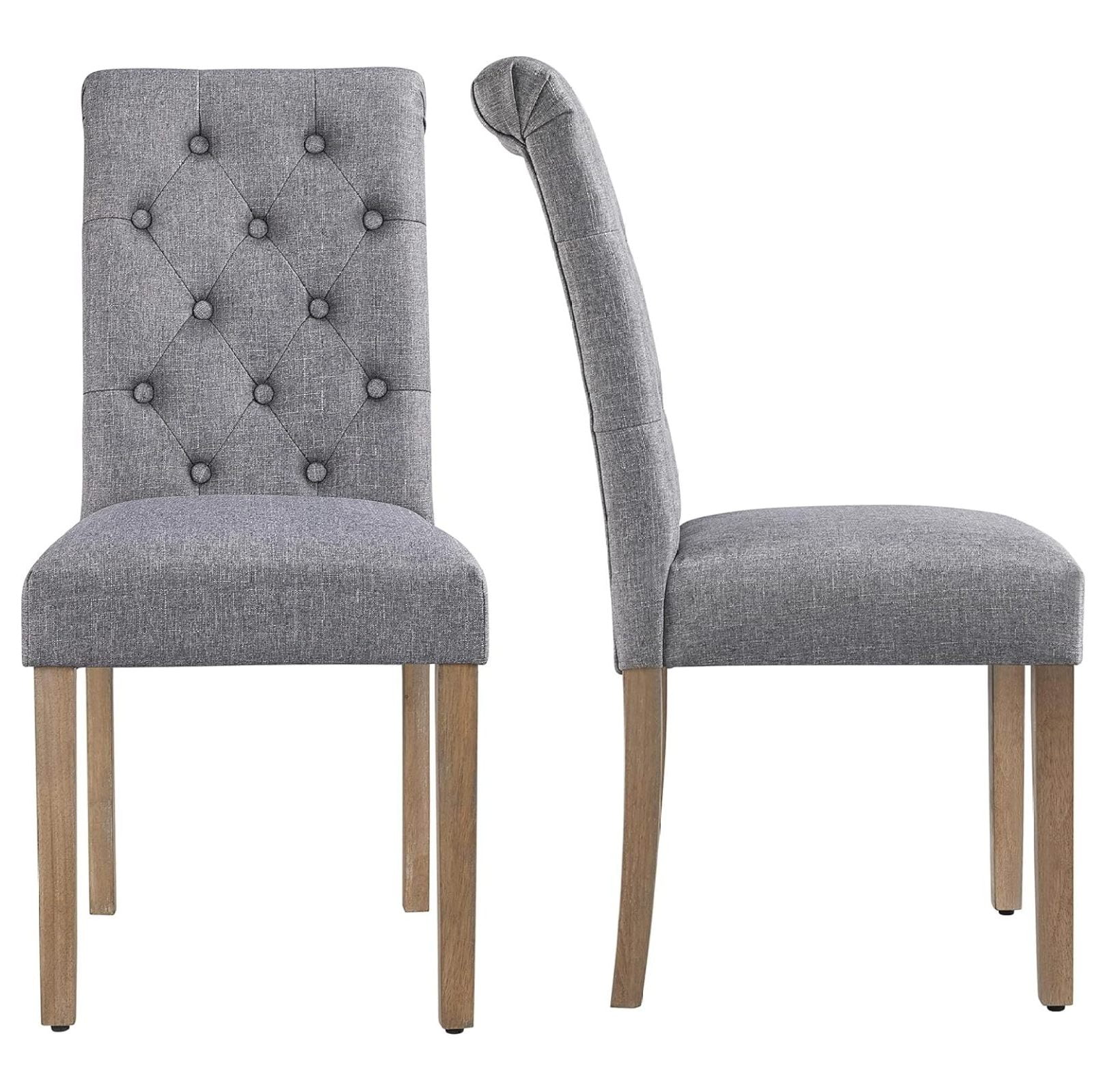Killeryuki Dining Chairs Fabric Upholstered Dining Chair High Back ...