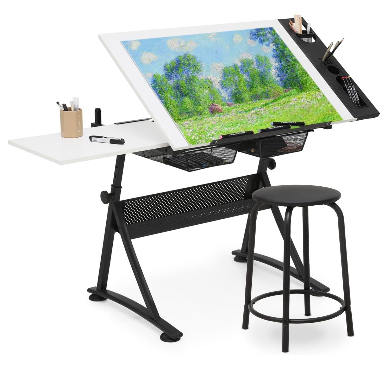Killeryuki Drafting Table for Artists, Height Adjustable Drawing Table ...