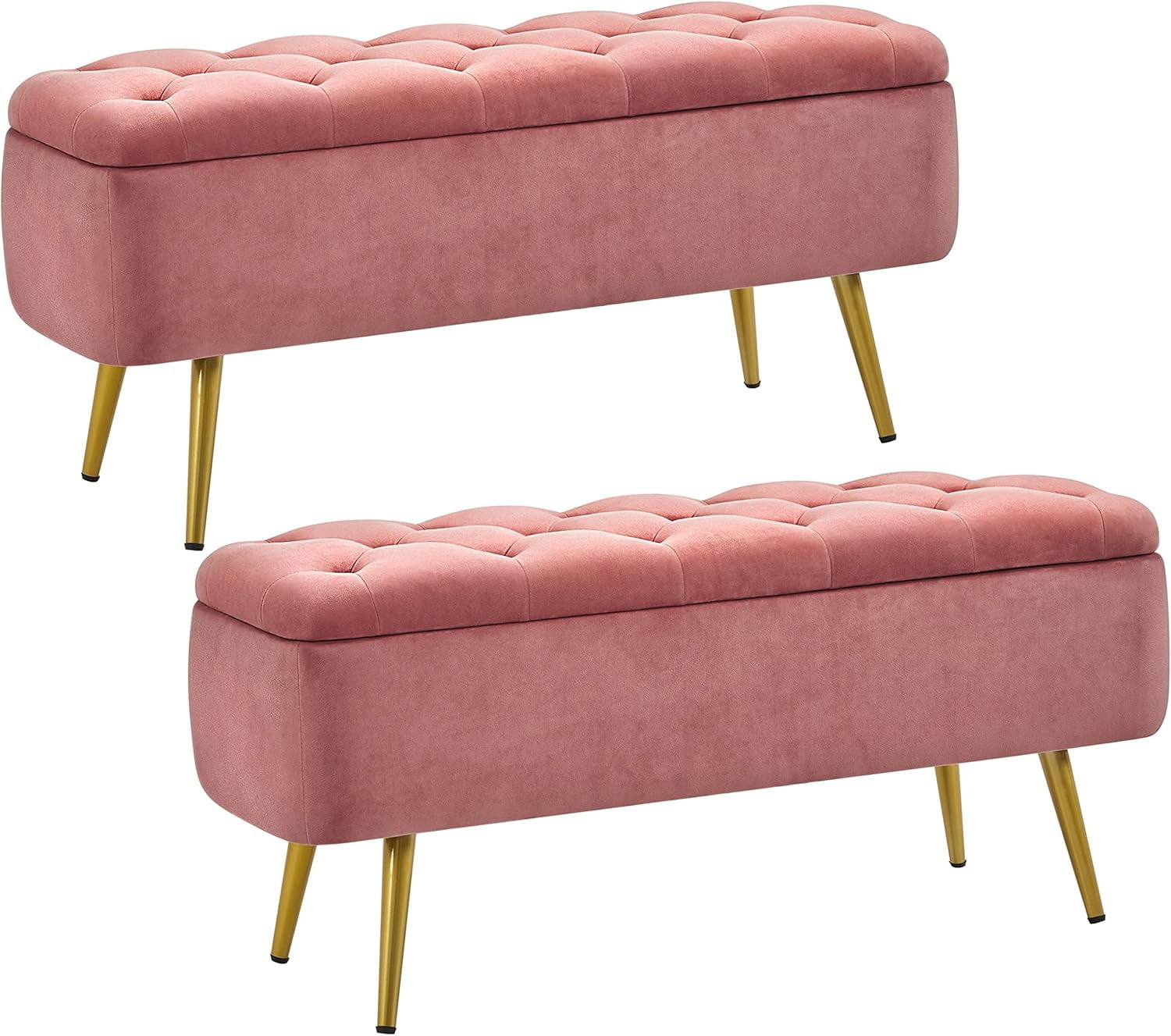 Killeryuki Ottoman 42 Inches Storage Bench with Storage Folding ...