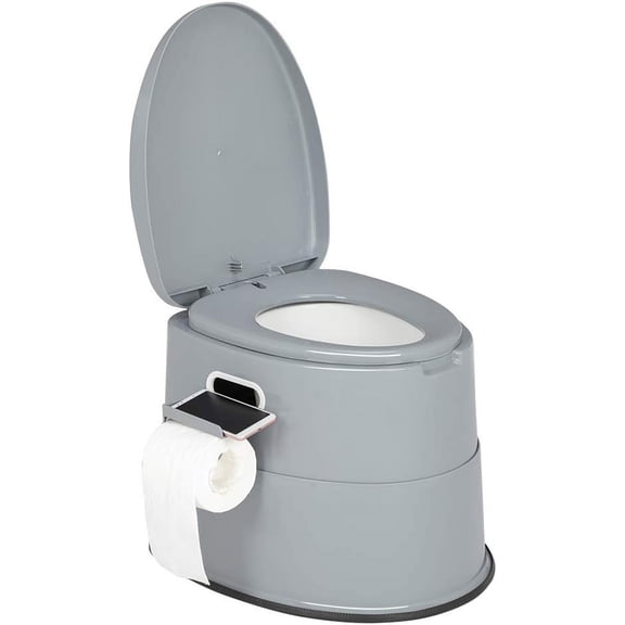 Portable Camp Toilet With Removable Paper Holder for Travel,Includes ...