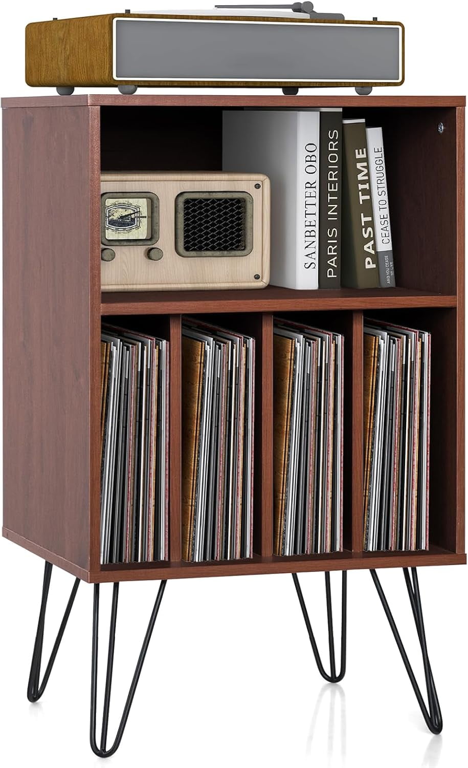 Killeryuki Record Player Stand, Turntable Stand Holds up to 150 Albums ...