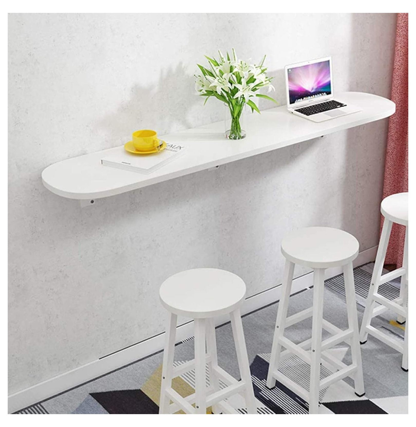 Killeryuki Wall-Mounted Folding Table,Heavy Duty Space Saving Dining ...