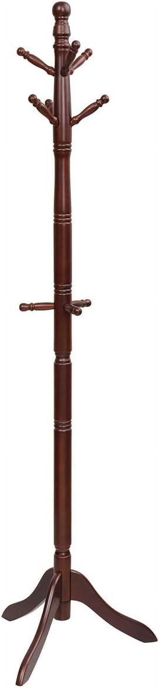 Killeryuki Wood Coat Rack Freestanding, Entryway Height Adjustable Coat ...