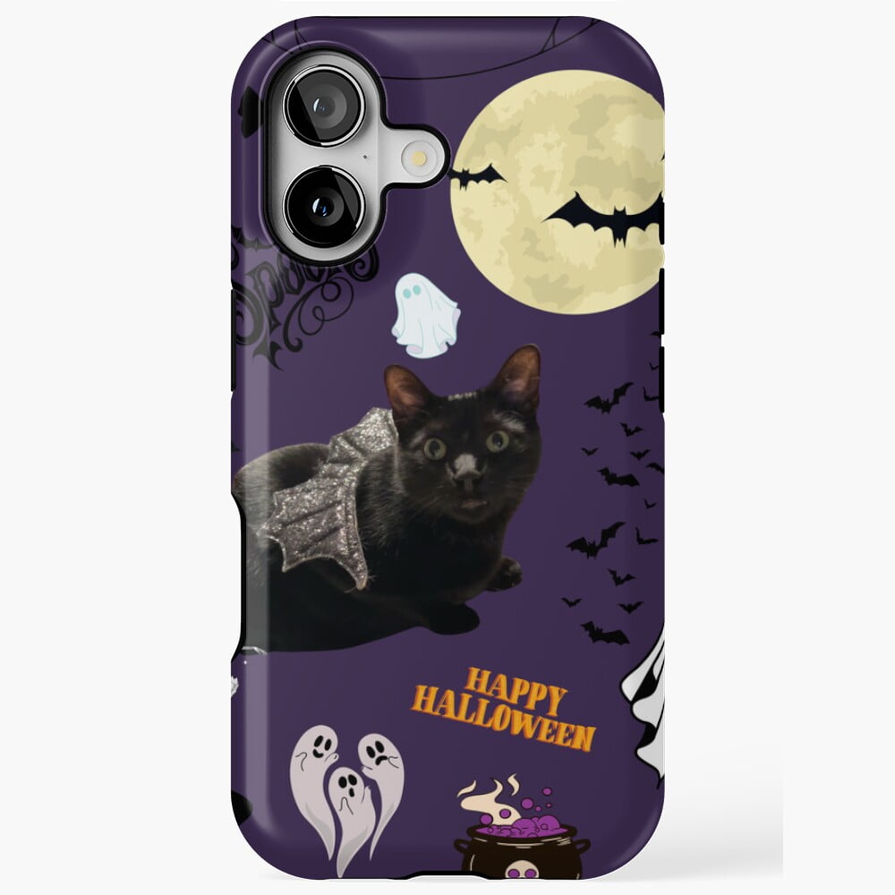 Killian Halloween Cat Artwork iPhone 17 through 11 Pro Max Phone Case ...