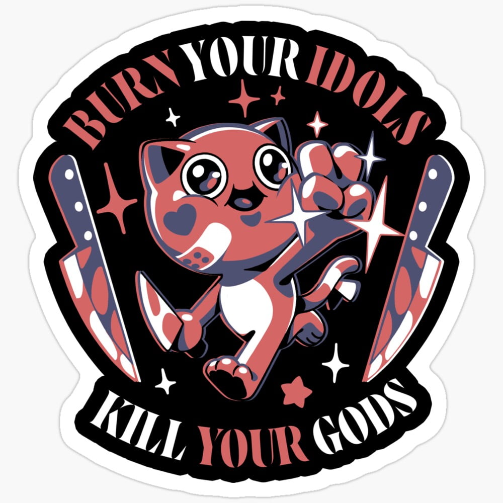 Killing Gods Black Version Sticker Phone Decal Water Bottle Stickers ...