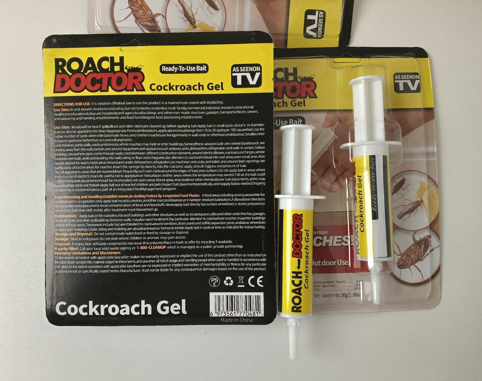 Kills Roaches, Ants,Cockroach traps,Easy to use,1.06 oz 30 gm 2 Tube ...