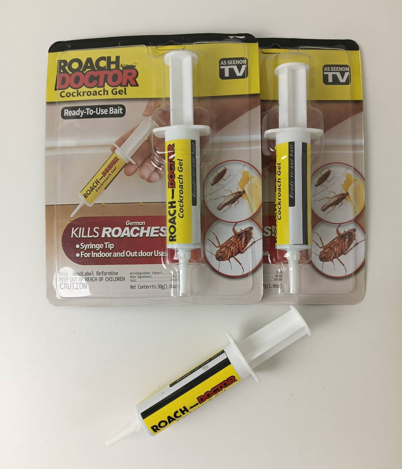Kills Roaches, Ants,Provides fast control of even large roaches,1.06 oz 30 gm 2 Tube - Walmart.com
