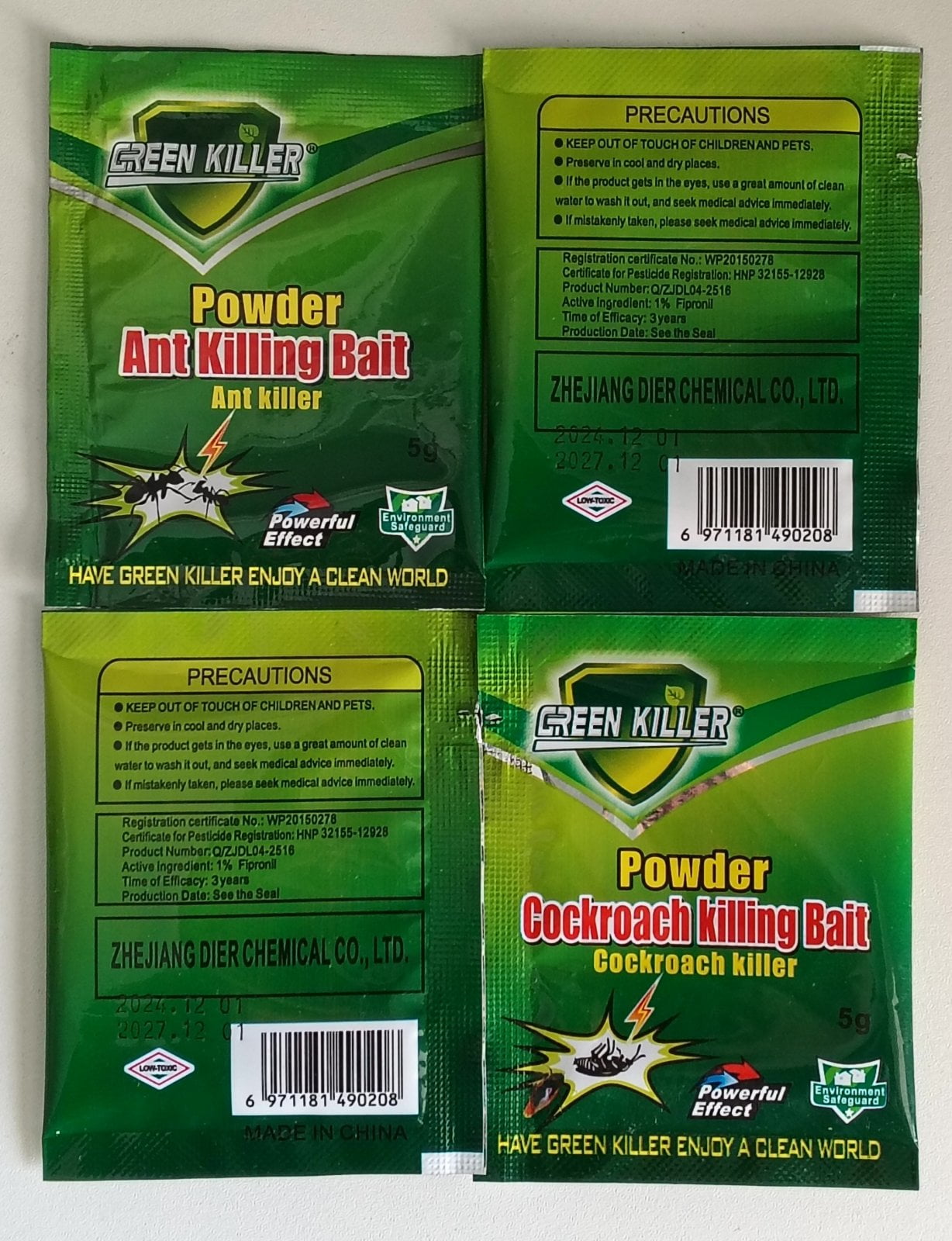 Kills Roaches, ants, Crawling Insects,Multiple pests,pesticide 40 packs ...