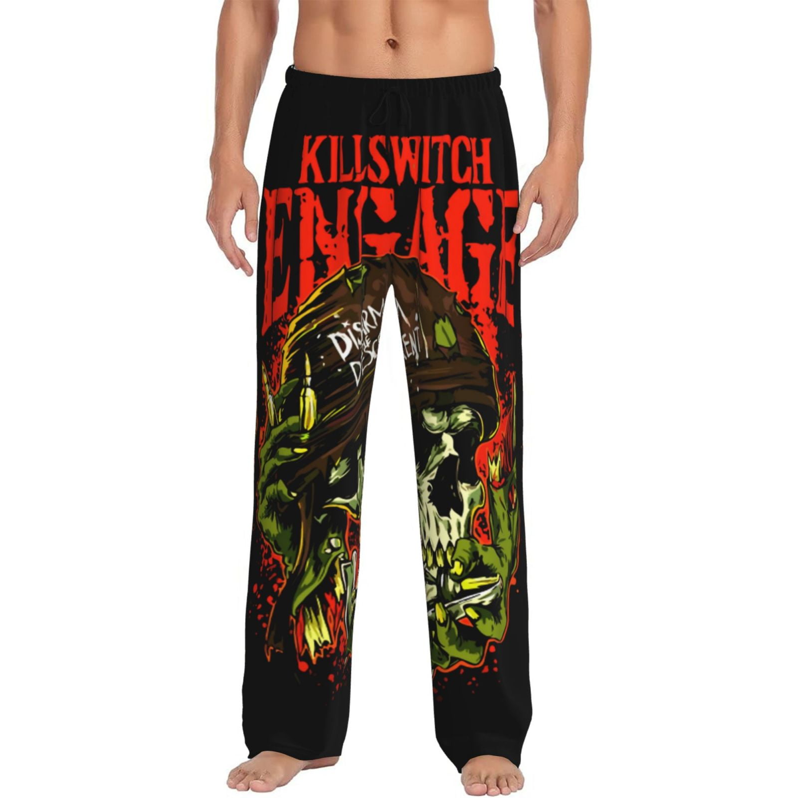 Killswitch Engage Anime Cartoon All-Over Print Men'S Black Pajama Pants ...