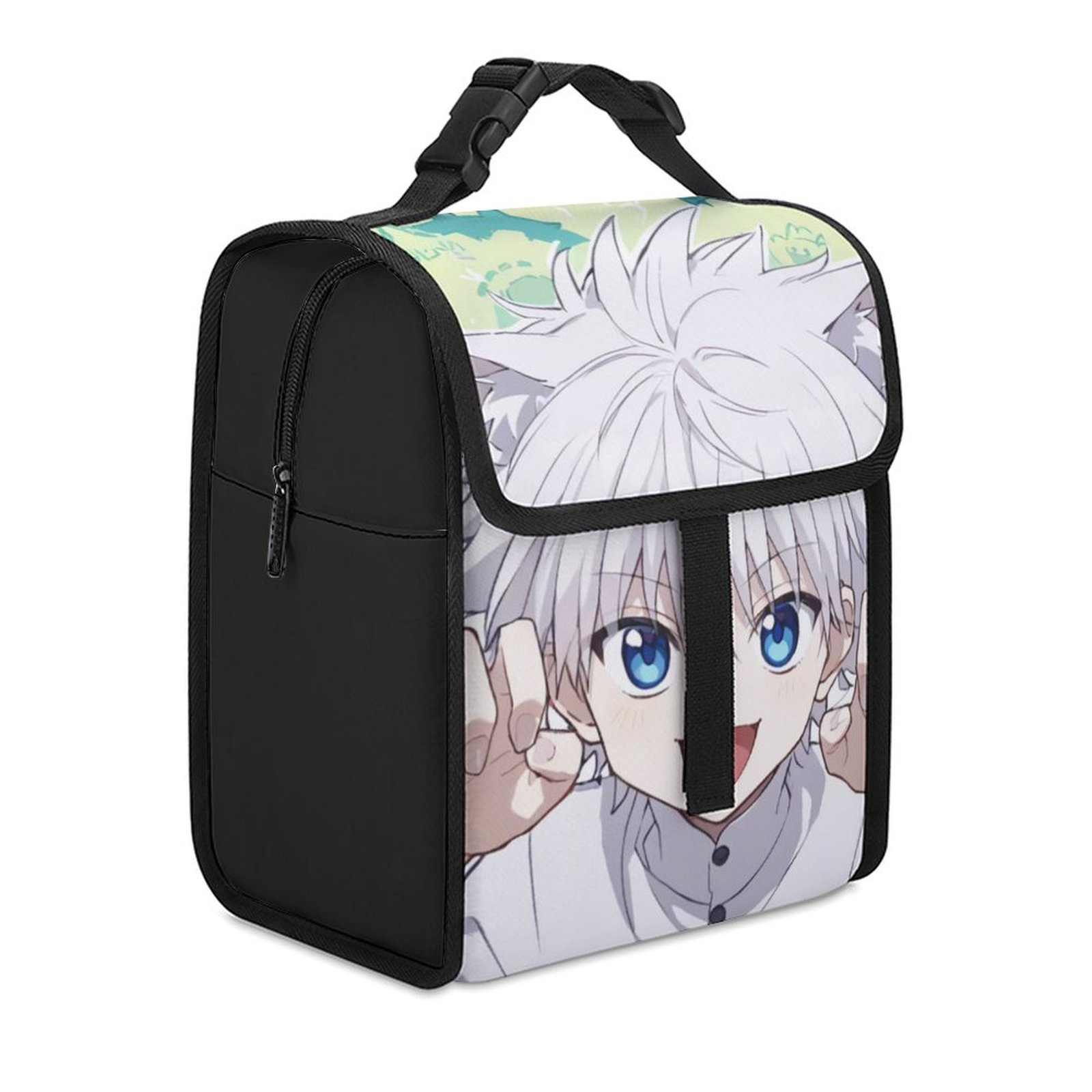 Killua Cat Lunch Bag Insulated Portable Lunch Box Cooler Bag for School ...