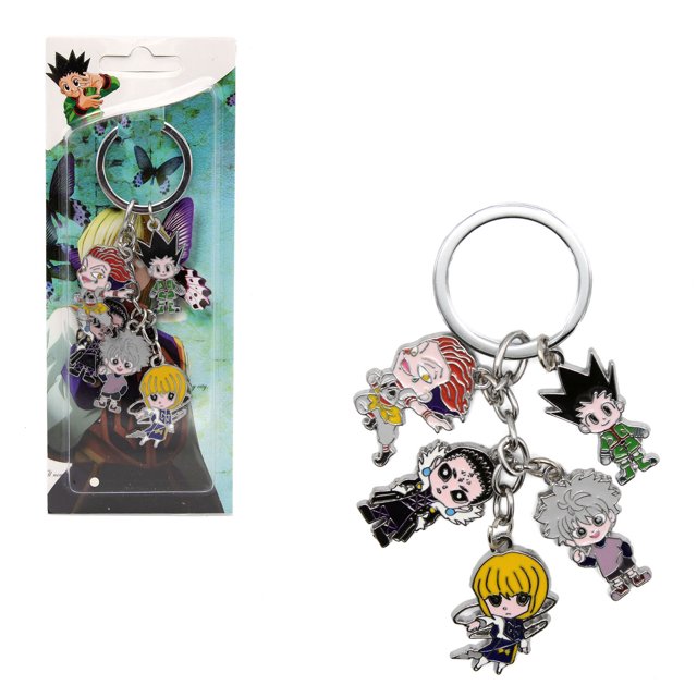 Killua Hisoka Gon Kurapika Chrollo - Hunter x Hunter 1" Keychain 5 pc ...