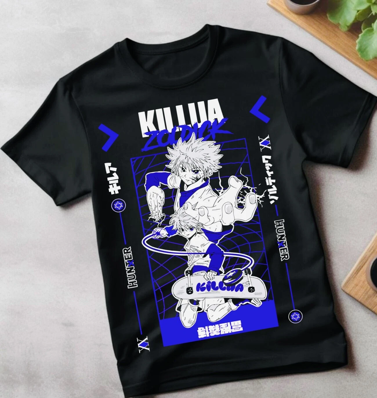 Killua Shirt Hunter X Hunter Tshirt HXH T-Shirt Gon Anime Hisoka Meruem ...