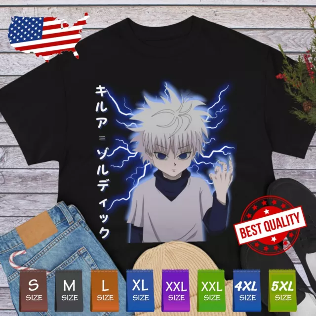 Killua T Shirt Hunter x Hunter Tee Anime Clothing Cosplay Manga ...