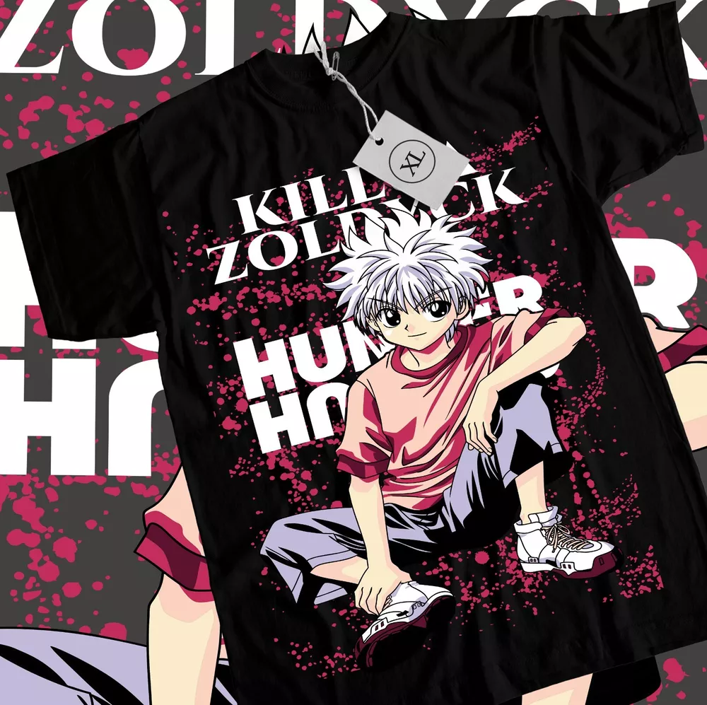 Killua T-Shirt Phantom Troupe Gon Hisoka Hunter Meruem Zoldyck Kawai ...
