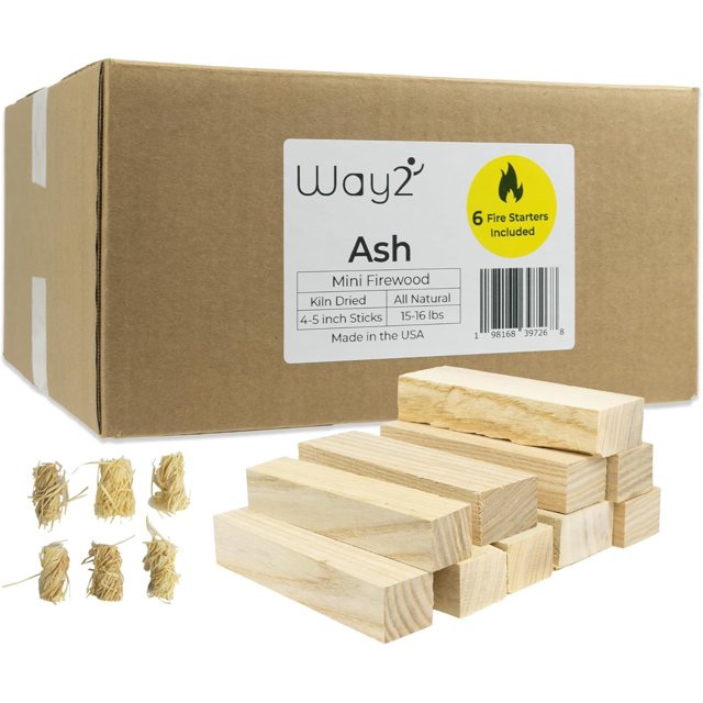 Kiln Dried Oak Wood | 15-16 lbs | 4-inch Mini Firewood Logs | Pizza ...