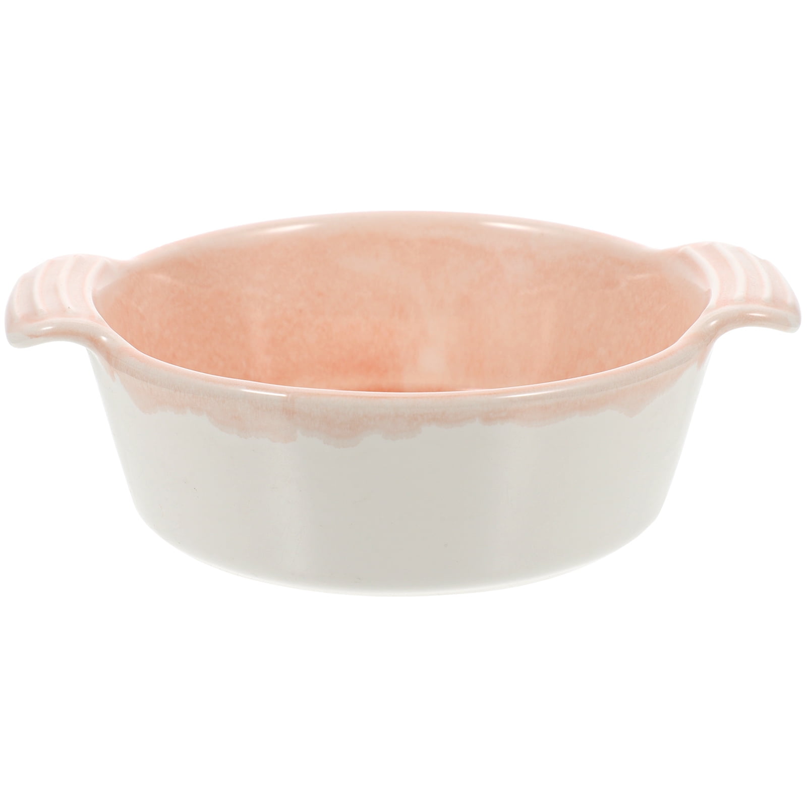 Pink Ceramic Baking Dish for Oven with Double Handle High Grade ...