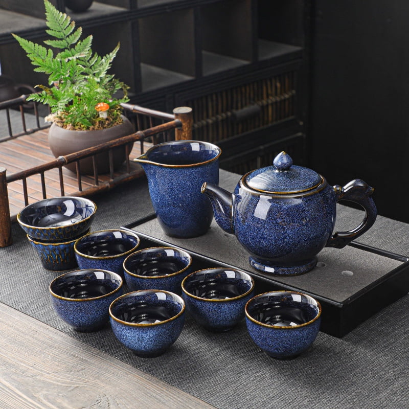 Kiln-transformed Jian Zhan Gongfu tea set - Walmart.com