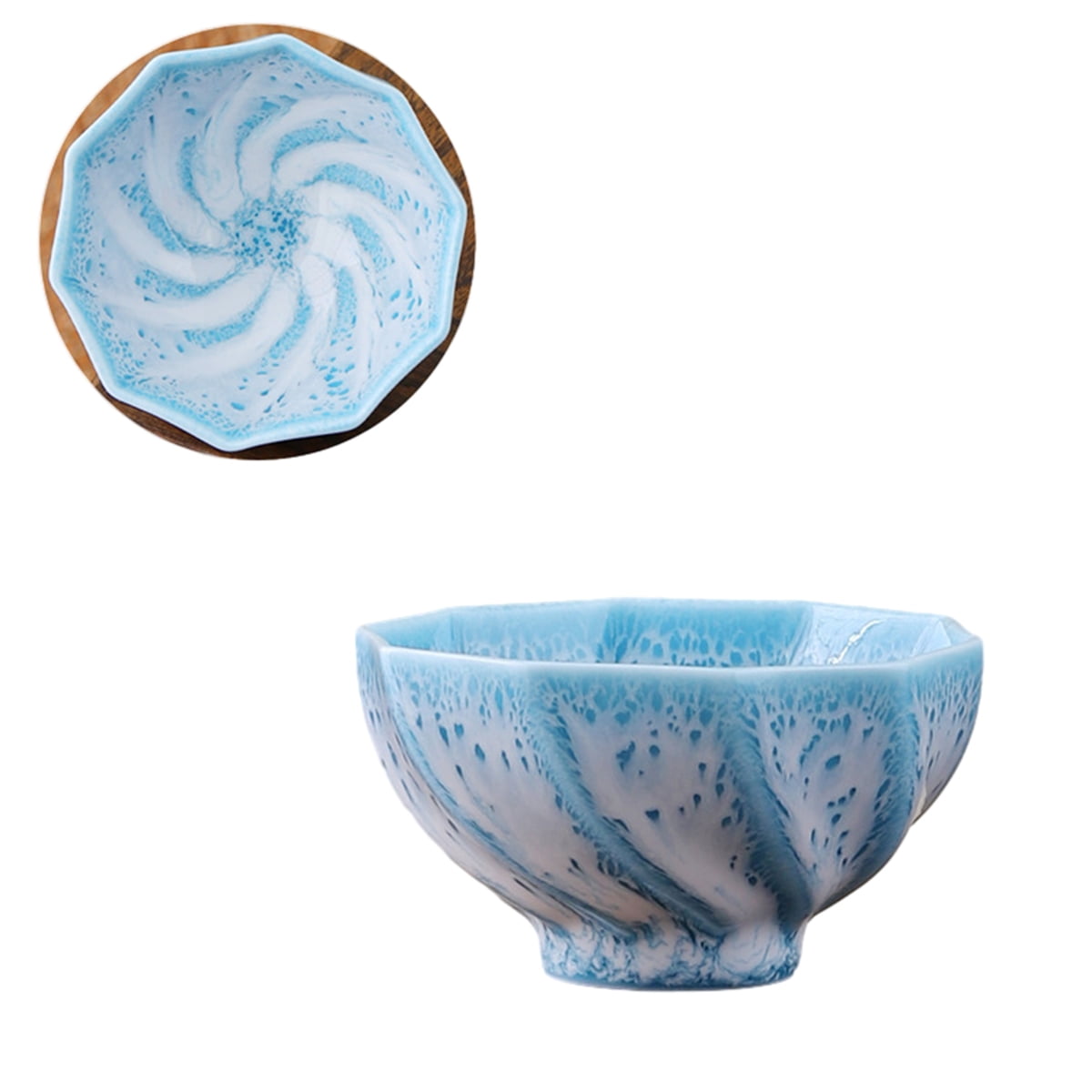 Kiln-turned ceramic single cup, Kung Fu tea set teacup, 80ml master cup tea cup, Tianmu tea cup ...