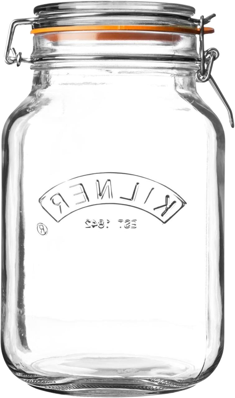 Kilner 1.5L Swing Top Square Glass Jar - Walmart.com