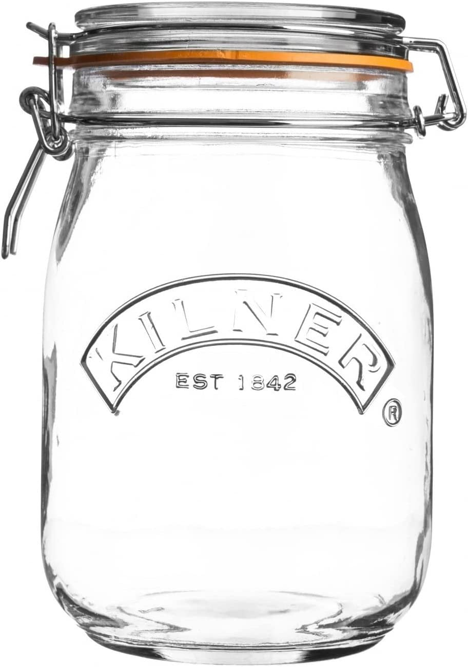 Kilner Storage Jar - Wire Bail - Round - 1 L - 12 pack - Walmart.com