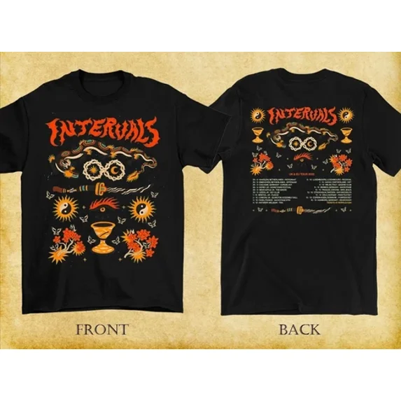 Kiloa 2 Sides Intervals Band UK And EU Tour 2025 Shirt Unisex Black S ...