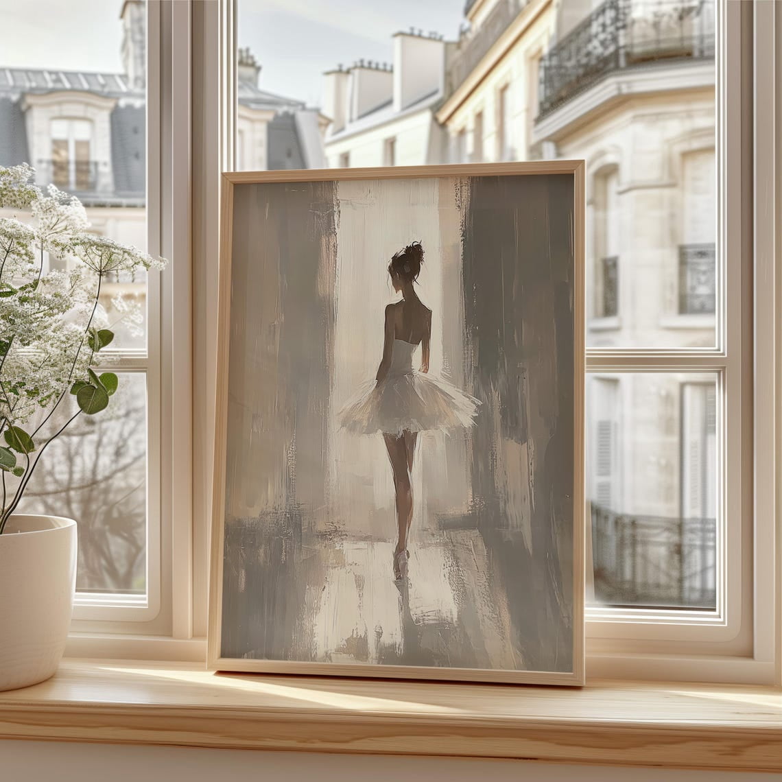 Kiloa Abstract Ballerina Girl's Bedroom Ballerina Ballet Wall Decor ...