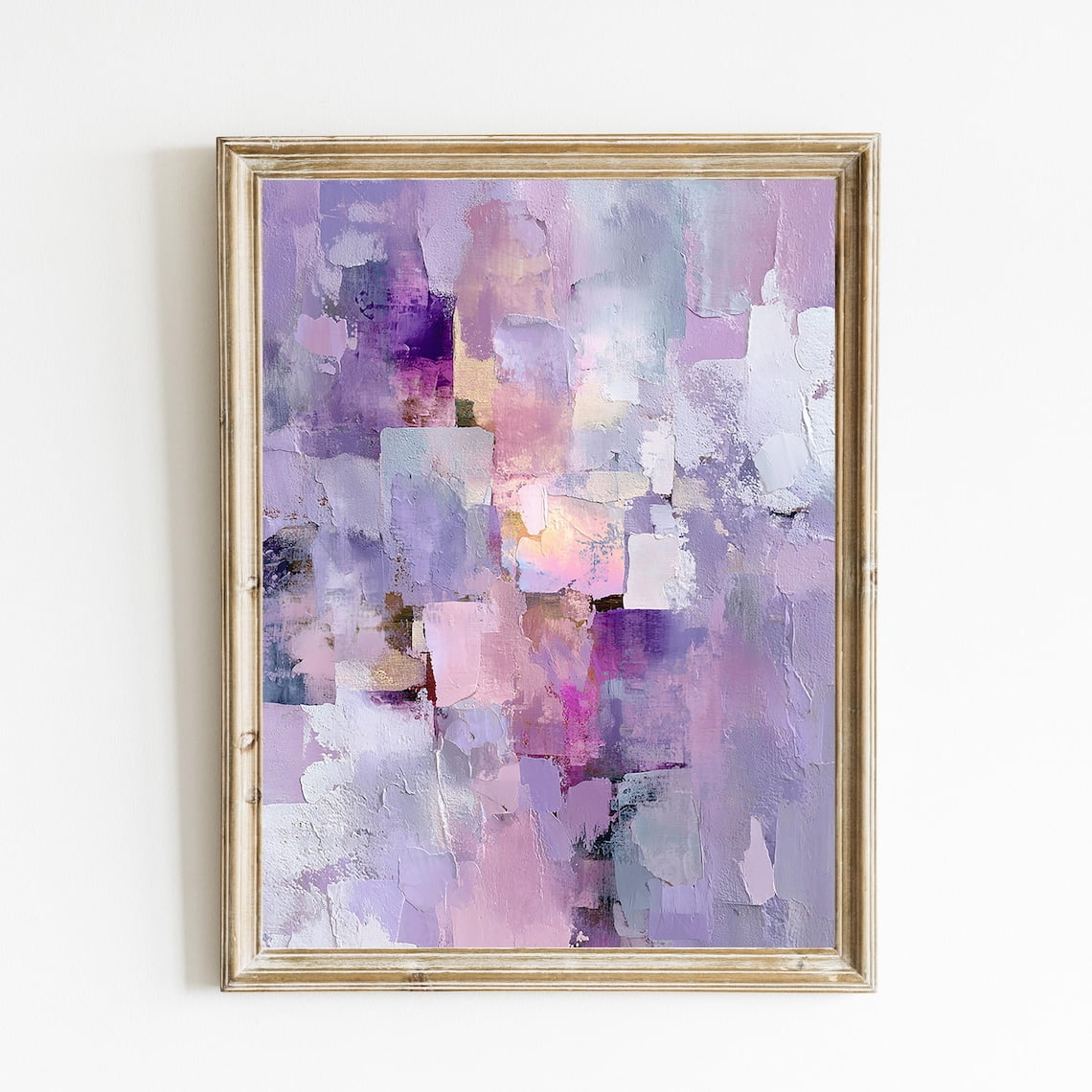 Kiloa Abstract Lavender Print Poster Modern Minimalist Art Print Poster ...