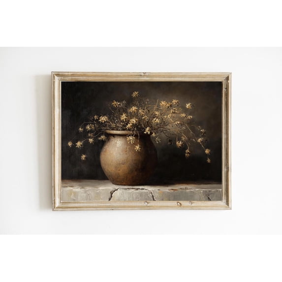 Kiloa Autumn Still Life Dark Rustic Wall Art Poster Warm Tones English ...