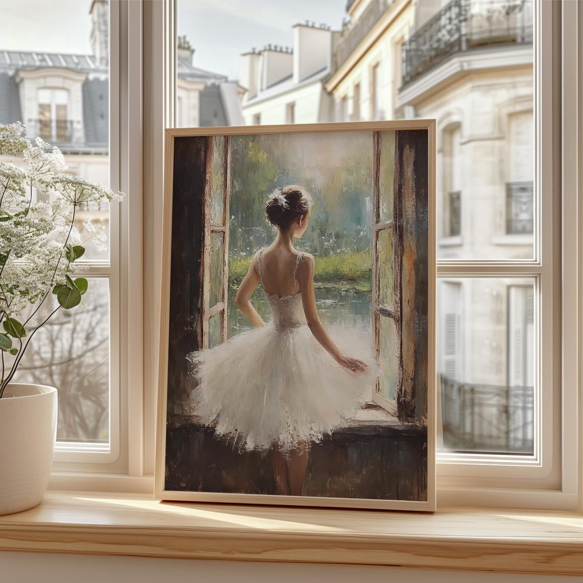 Kiloa Ballerina at the Window Girl's Bedroom Ballerina Ballet Wall ...