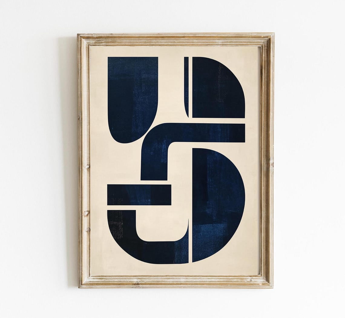 Kiloa Bohemian Geometric Art Mid Century Modern Print Poster ...