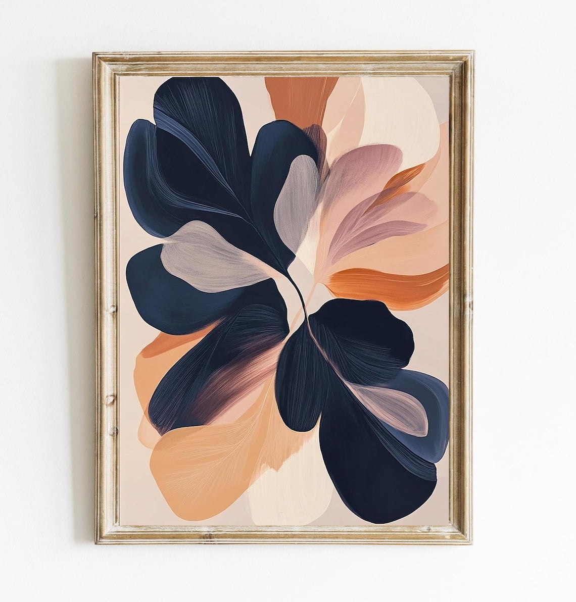 Kiloa Floral Abstract Poster Mid Century Boho Wall Art, 24x36 UNFRAMED ...