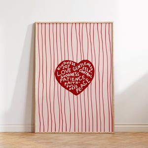 Kiloa Fruit of the Spirit Print: Modern Christian Bible Verse Art, 8x12 UNFRAMED - Walmart.com