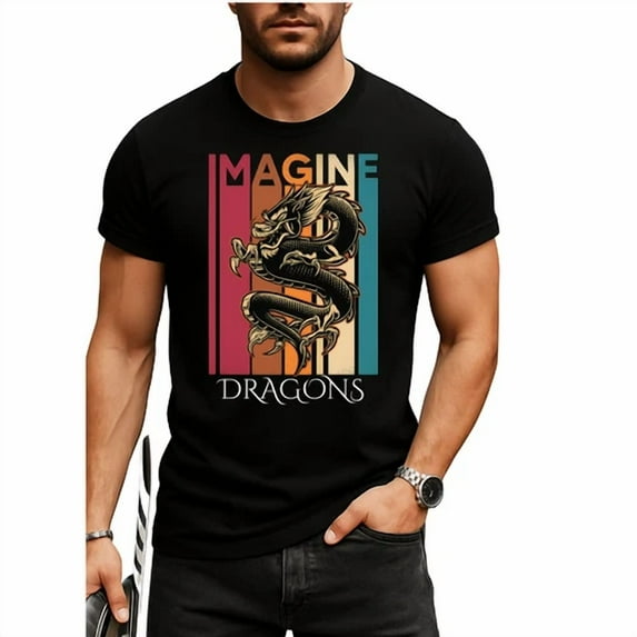 Kiloa Imagine Dragons 2025 Tour Colour Splash Art Concert Tee - Walmart.com
