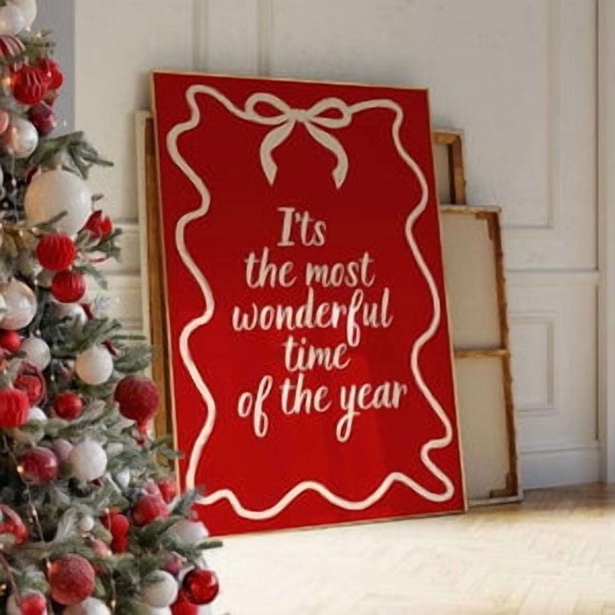 Kiloa It's The Most Wonderful Time Festive Art Print, Winter Decor ...