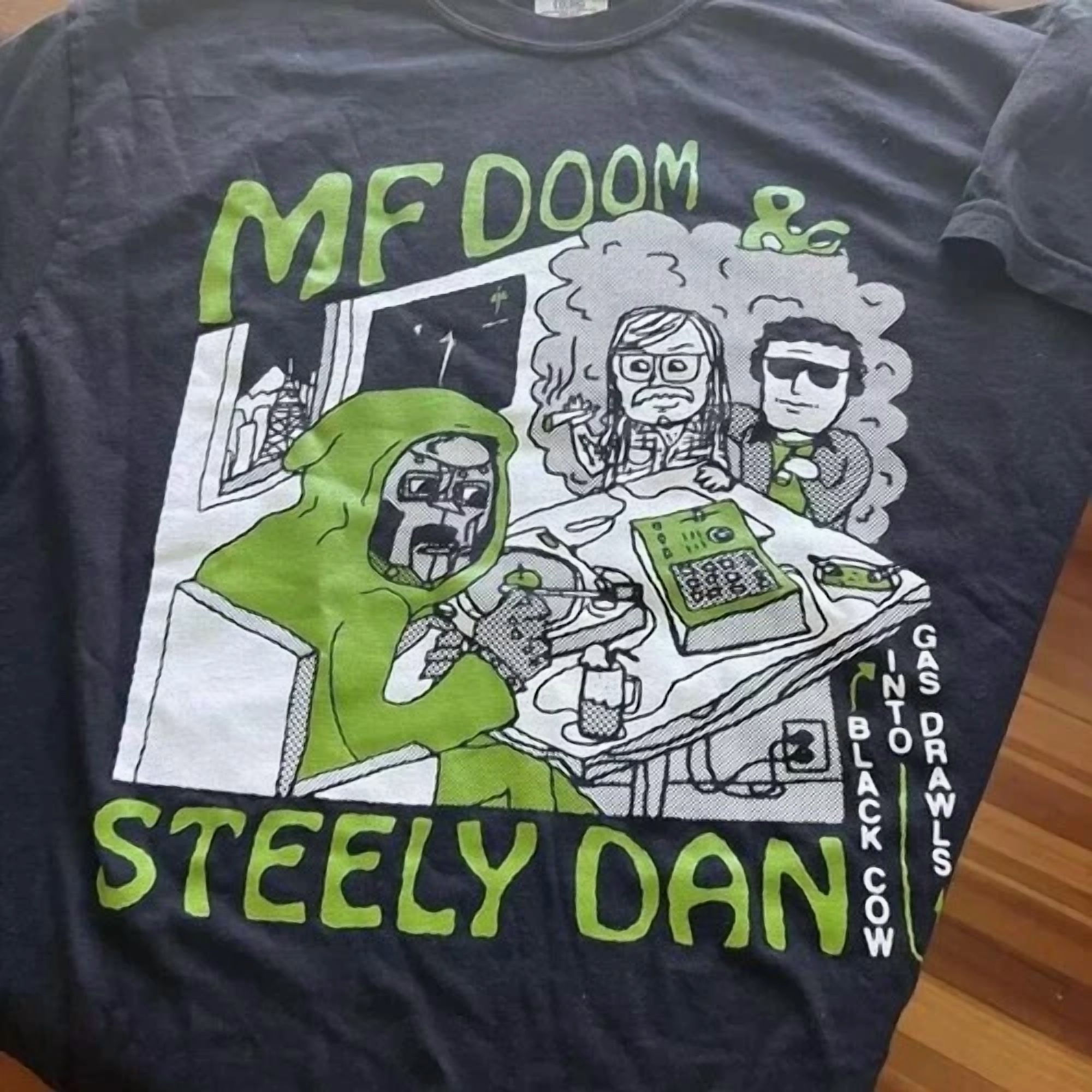 Kiloa MF Doom Tour T-shirt, MF Doom Rap Black Short Sleeve Unisex T ...