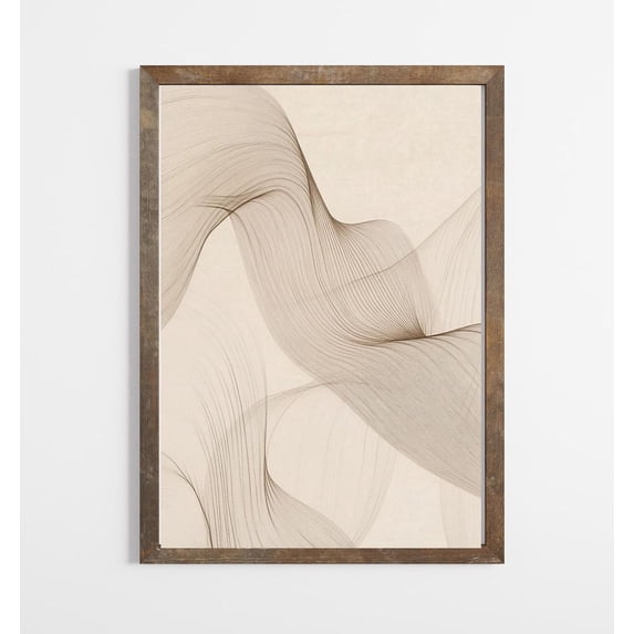 Kiloa Organic Abstract Neutral Boho Wall Decor Poster Modern Neutral ...