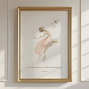 Kiloa Psalm 149 Praise Dance Poster: Christian Ballet Theme, 8x12 ...