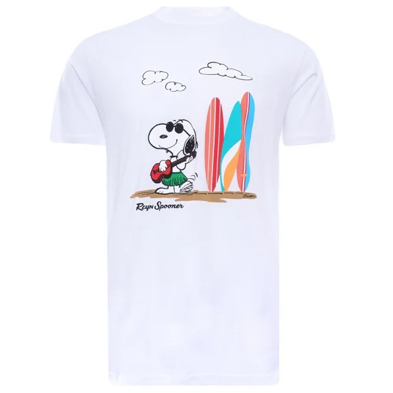 Kiloa Reyn Spooner x Peanuts Ukulele Snoopy T-Shirt - Walmart.com