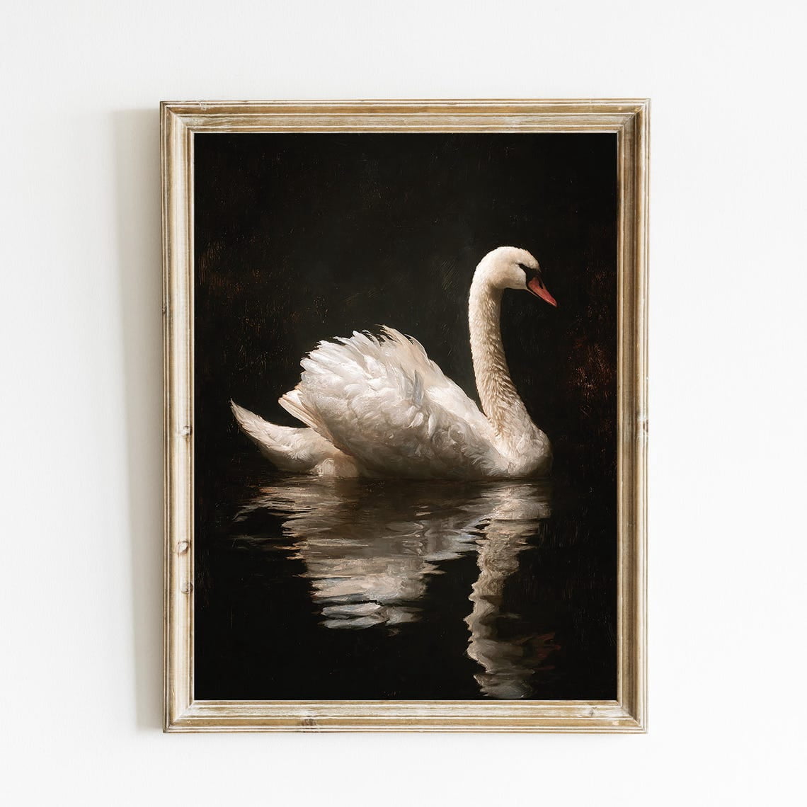 Kiloa Swan Print Poster Japandi Style Print Poster Elegant Wall Decor ...